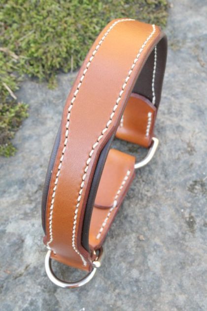 Collier chien semi étrangleur plat - création en cuir - Atelier Napoléon
